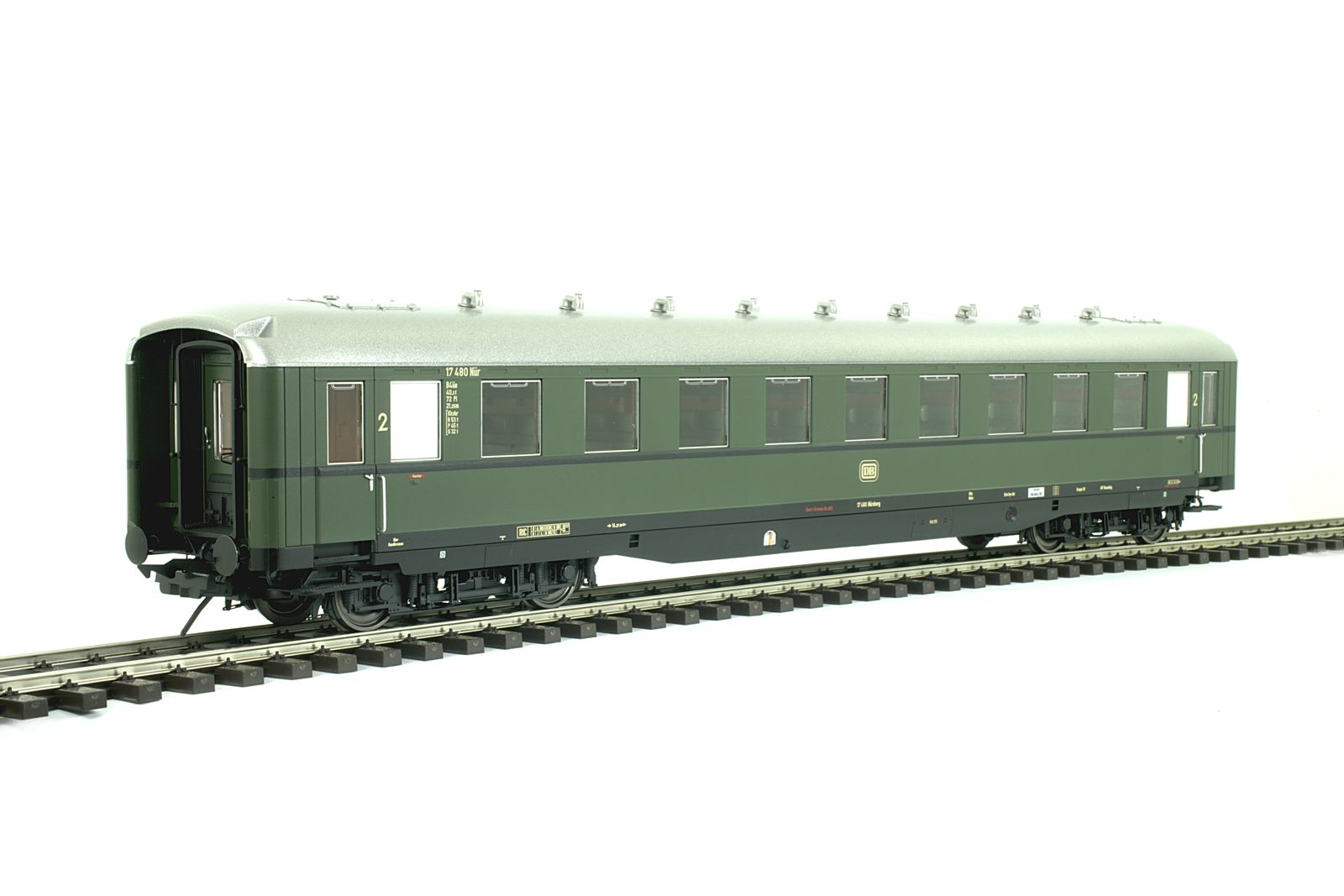 MEG Modellbahn - Schürzenwagen C4ü-38, DB, Ep. 3b, RAL 6020