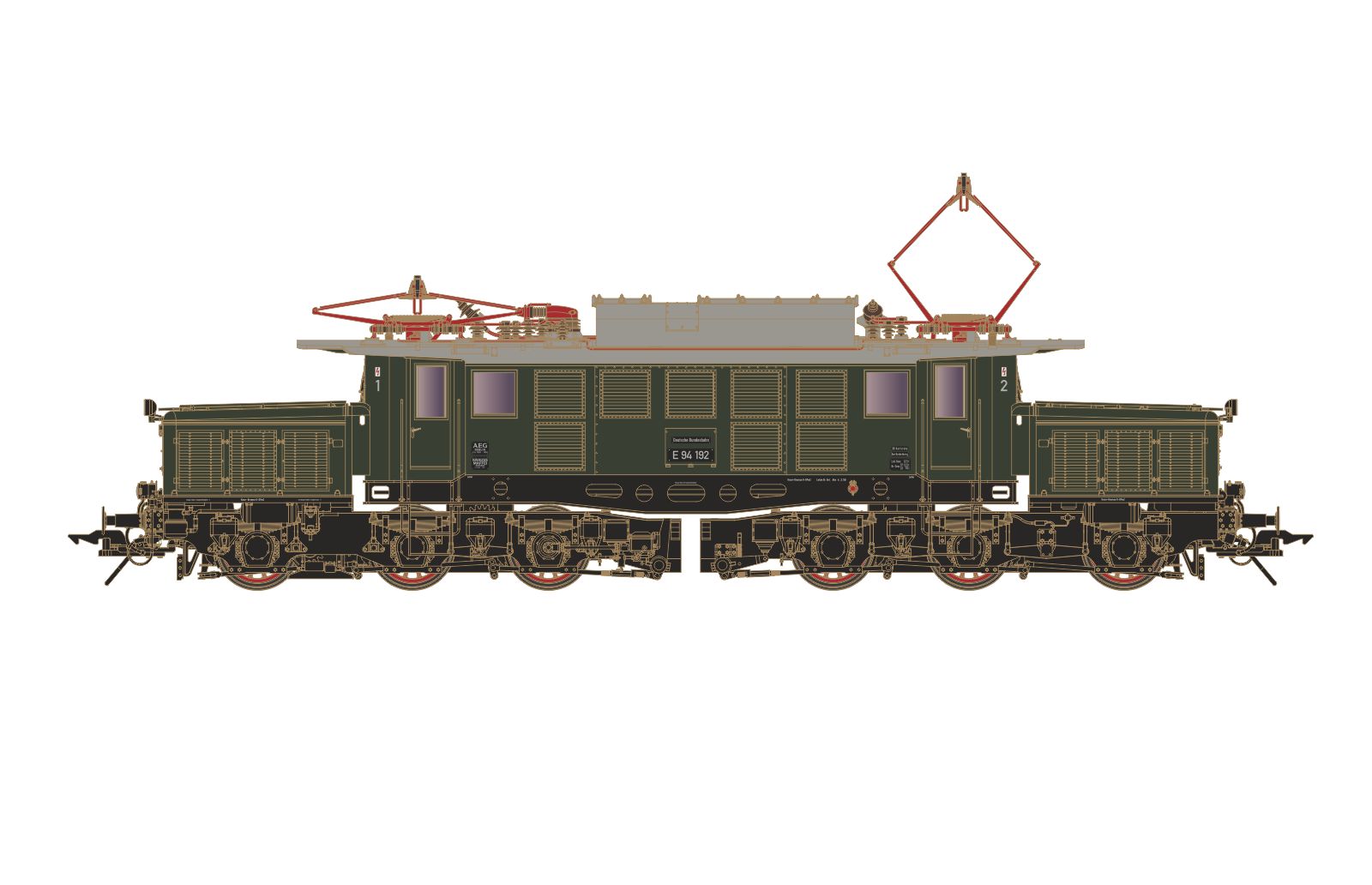 MEG Modellbahn - Elektrolok E94 004 , DRG, Epoche 2c